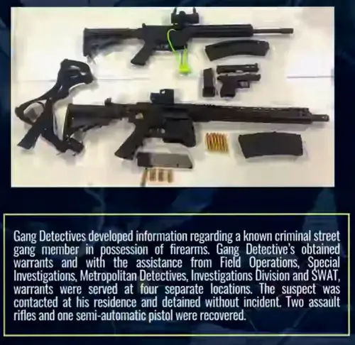 The SAPD has posted a recap of the firearm seizures their police ...
