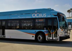 The OCTA debuts first plug-in battery electric buses