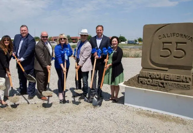 SR-55 improvement project gets underway in Orange County - New Santa Ana