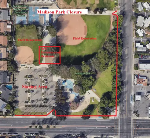 Madison Park closed starting Oct. 17, 2022 – New Santa Ana
