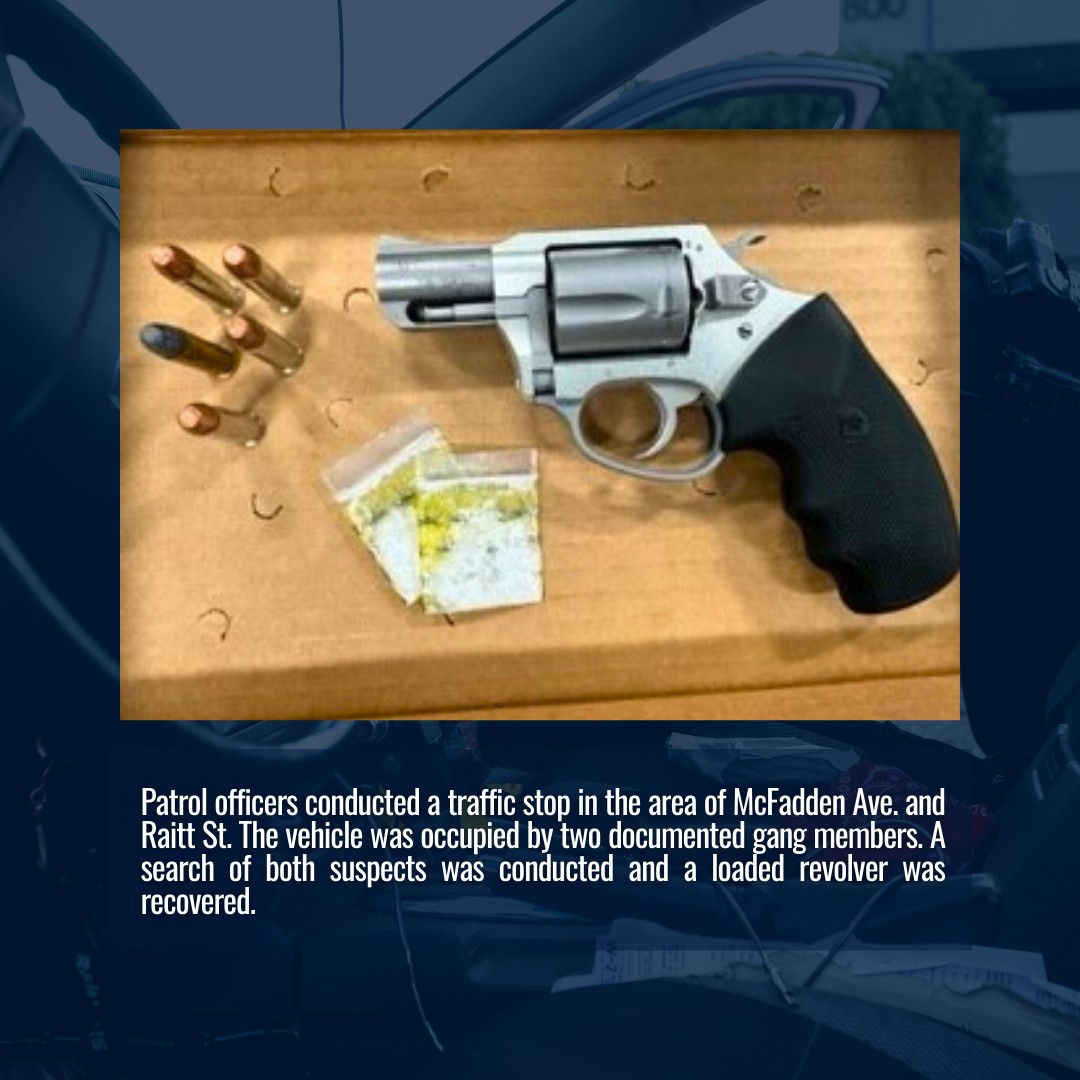 Guns were seized this week from gang members in Irvine and Santa Ana ...