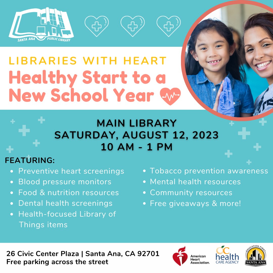 Free back to school health fair set for August 12 at the Santa Ana ...
