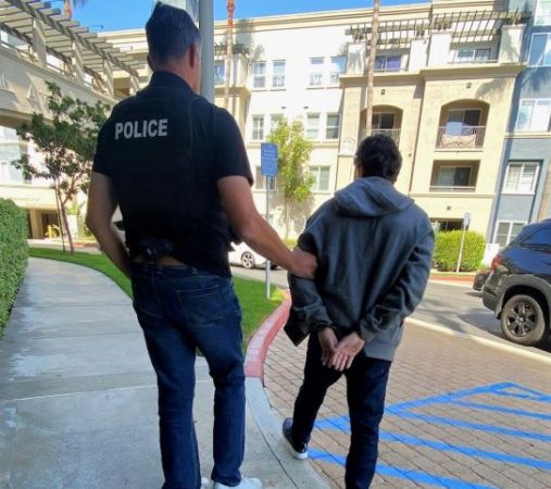 The Irvine Police arrested a man who assaulted an elderly lady after ...