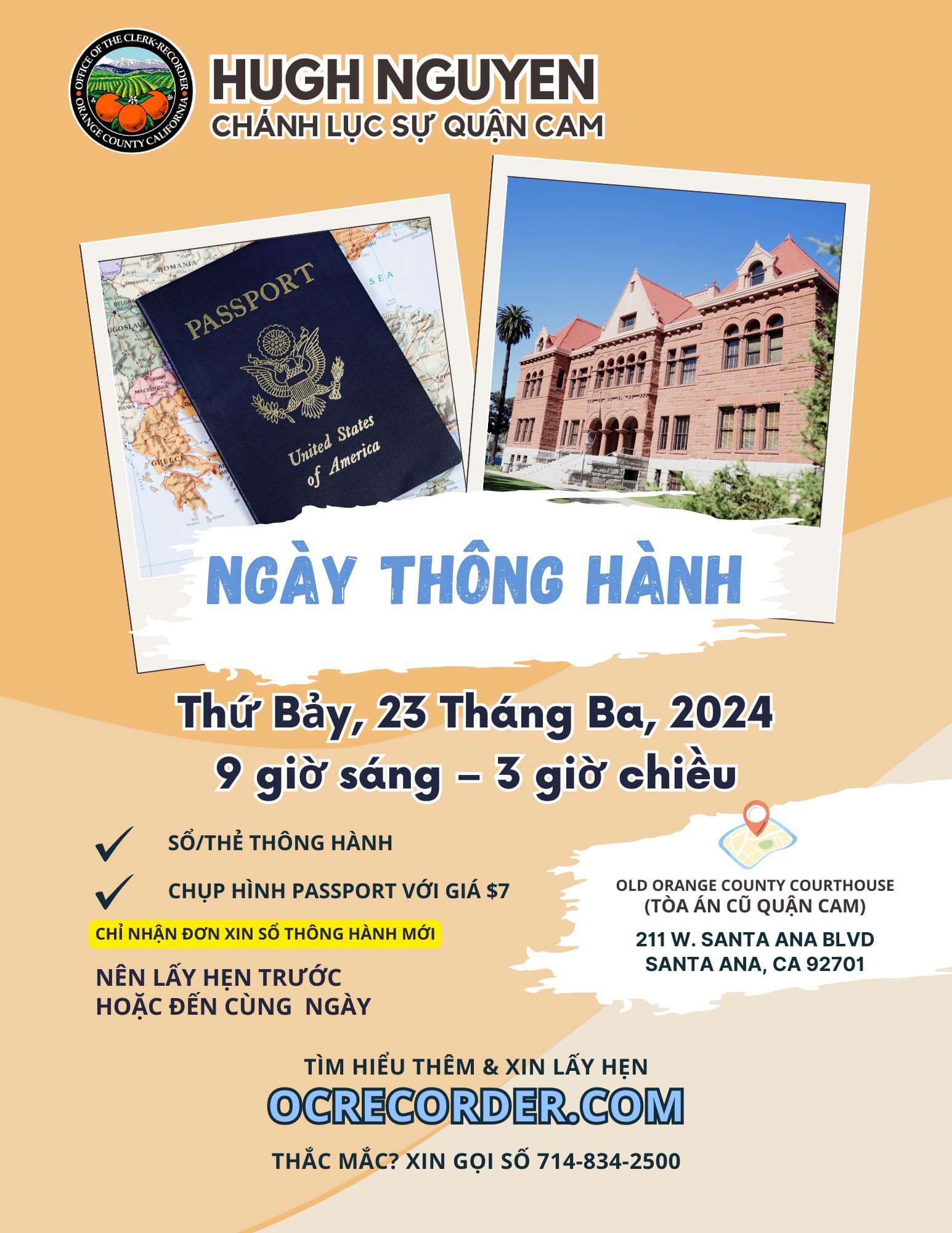 Orange County Passport Day set for March 23 - New Santa Ana