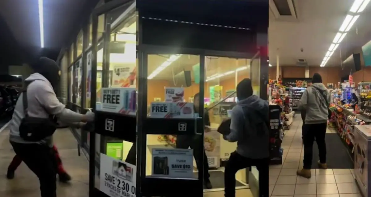A vicious flash mob robbed an Anaheim 7-Eleven store and assaulted a ...