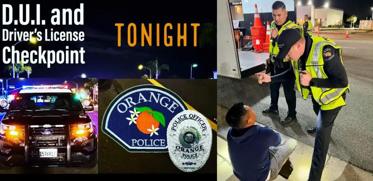 The Orange Police will be conducting a DUI and Driver’s License ...