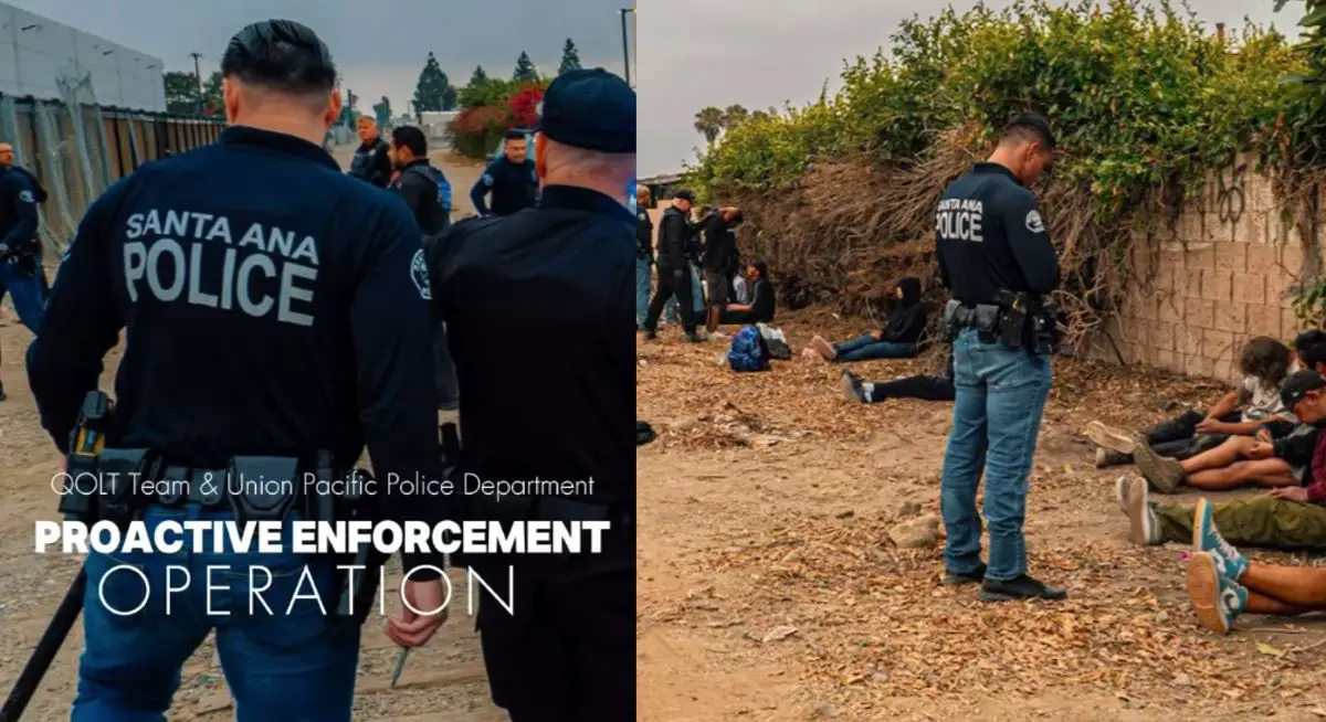 23 transients arrested along the Santa Ana train tracks with help from ...