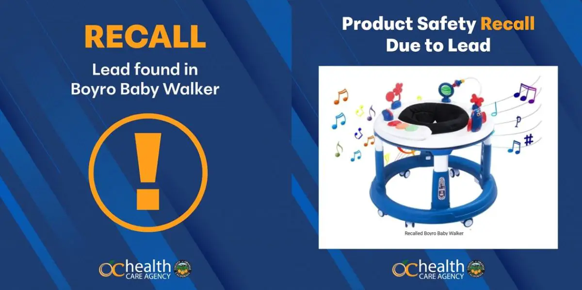 Baby Walkers sold on Amazon recalled due to high lead levels and fall ...