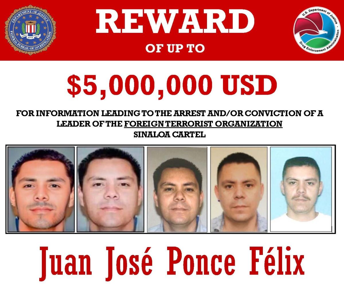 $5M reward offered for info leading to the arrest of Juan José Ponce ...