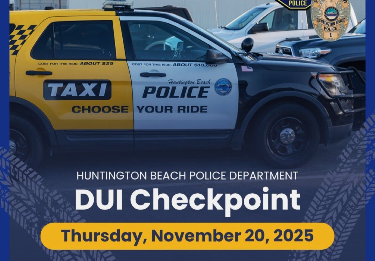 The Huntington Beach Police will conduct a CDL and DUI Checkpoint on ...